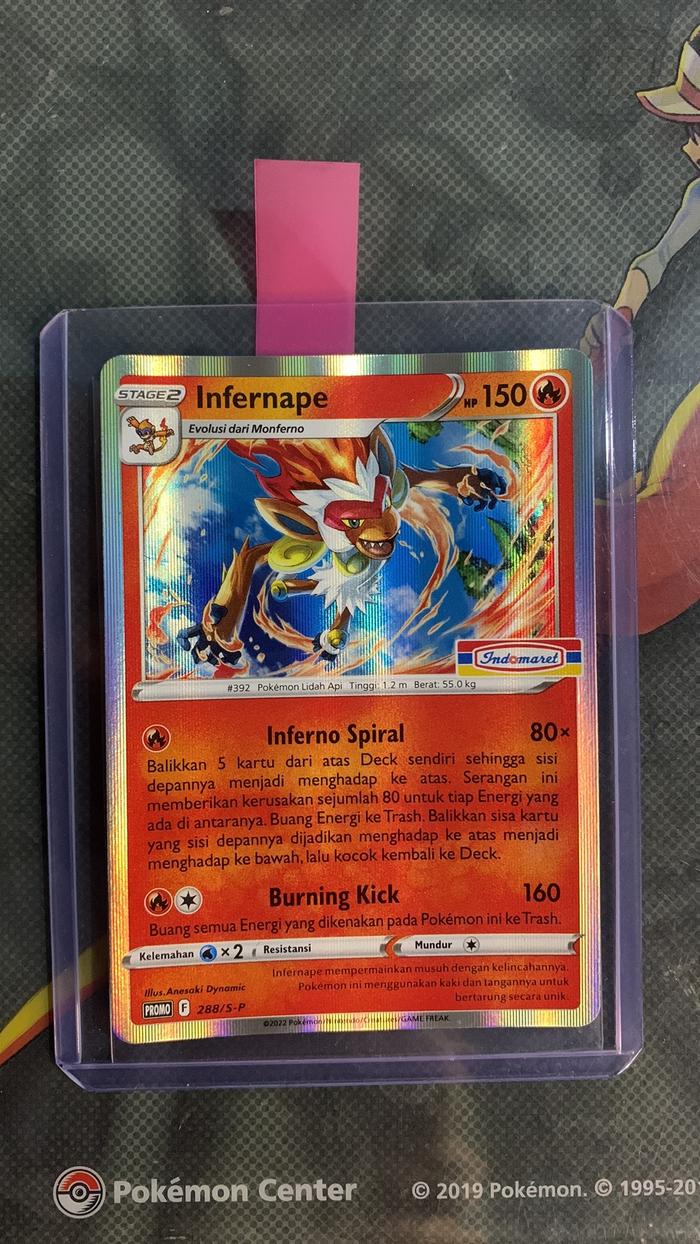 Jual infernape indomaret promo HOLO kartu tcg card permainan pokemon ...
