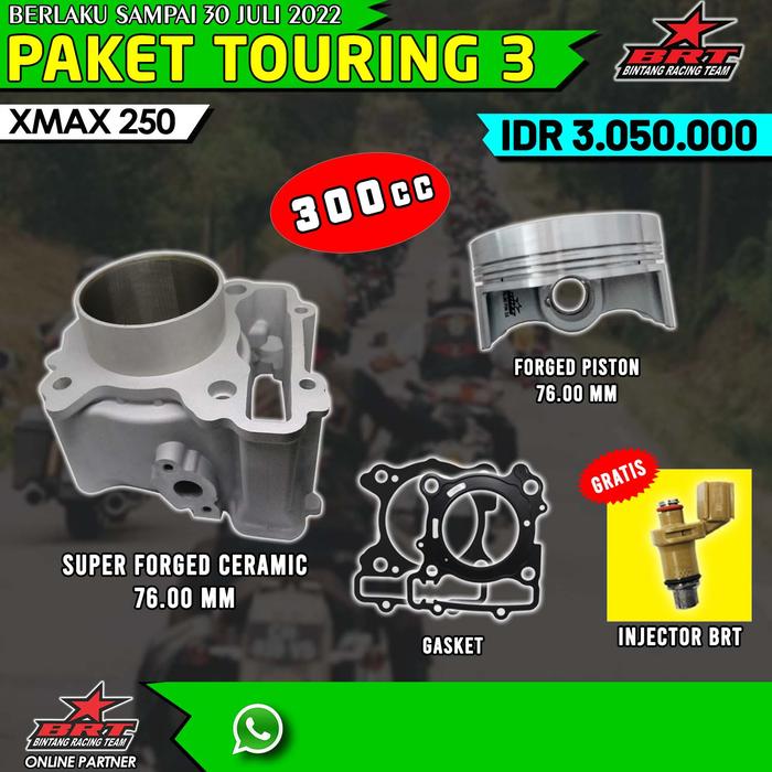 Jual PAKET BORE UP XMAX 300cc BRT RACING 100% ORIGINAL | PAKET TOURING 3 - Kota Bandung ...