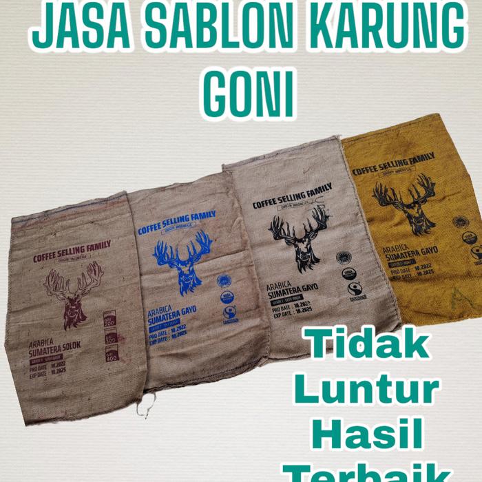 Jual Sablon Karung Goni, Jasa Sablon, Custom Sablon Goni,Karung Goni ...
