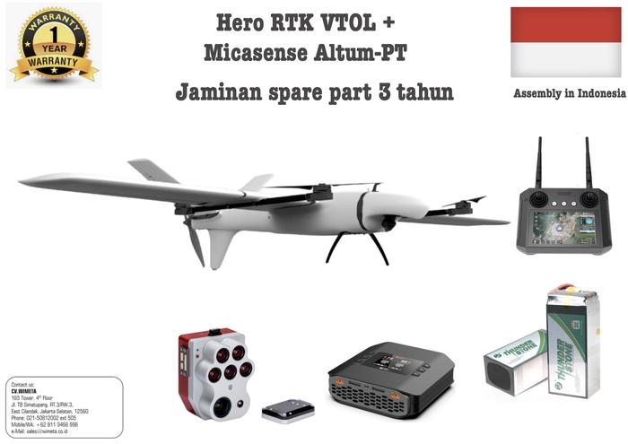 Jual Hero RTK VTOL + Micasense Altum-PT Multispectral - Jakarta Selatan ...