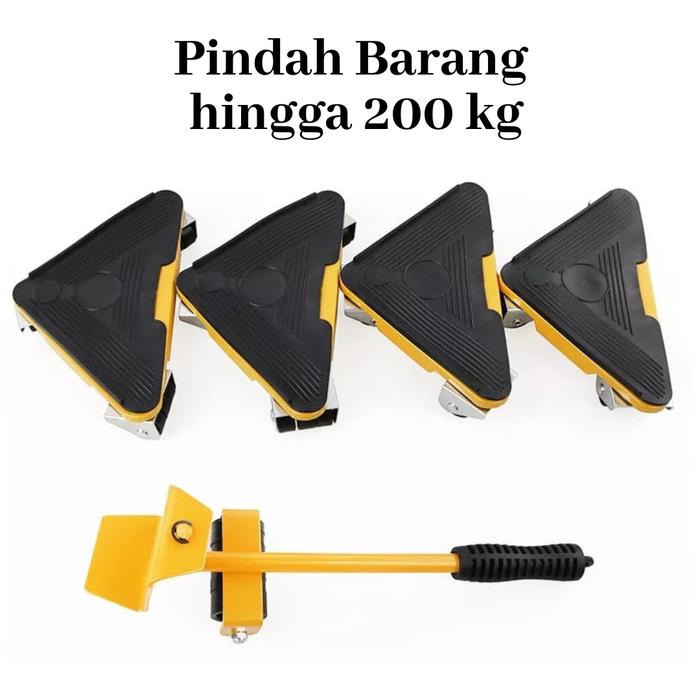 Jual Roda Alat Bantu Angkat Barang Pindah Pengangkat Furniture - Kuning ...