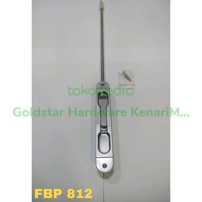 Jual PALOMA FBP 812 GRENDEL TANAM PINTU ALUMINIUM 35CM OVAL SILVER NA ...
