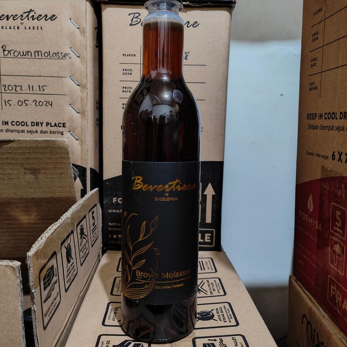 Jual Bevertiere Black Label Brown Molases / Rhum Syrup 750ml 100% Halal ...