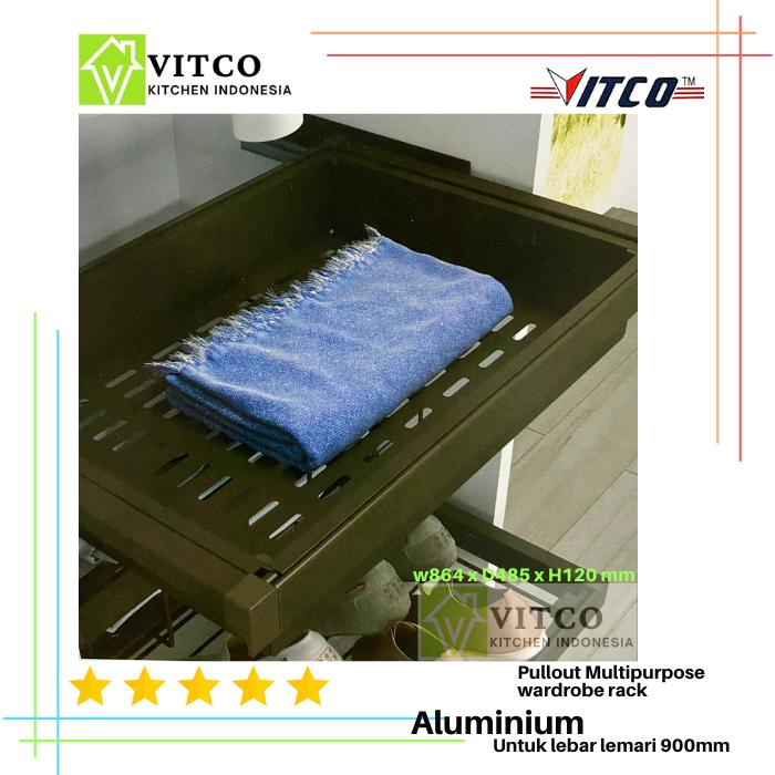 Jual VITCO Multipurpose Pull-Out Aluminium Metalic Basket/ Rak tarik ...