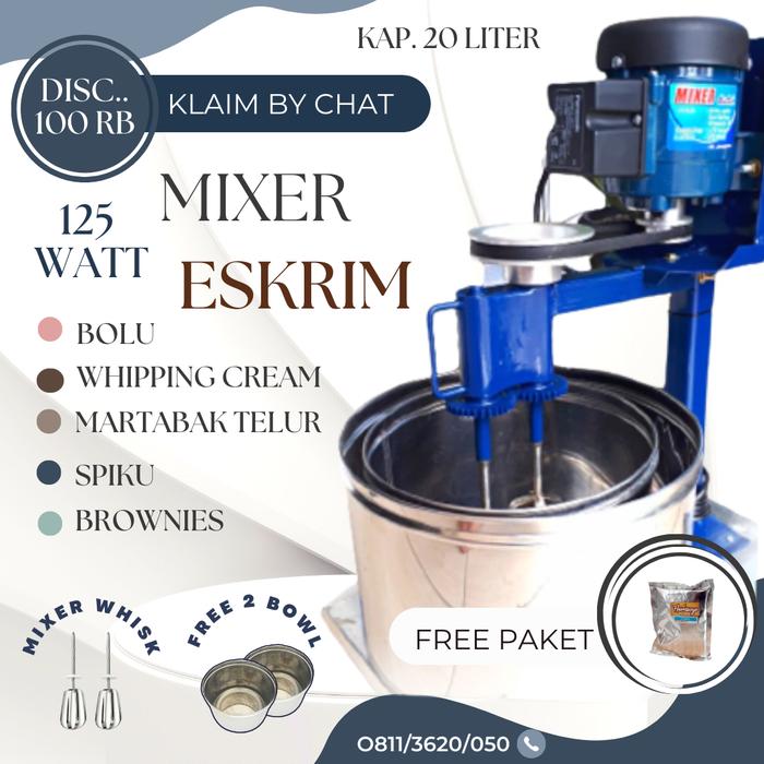 Jual Mixer Industri Roti - Mesin Mixer es krim Telur - mixer bolu 2 ...
