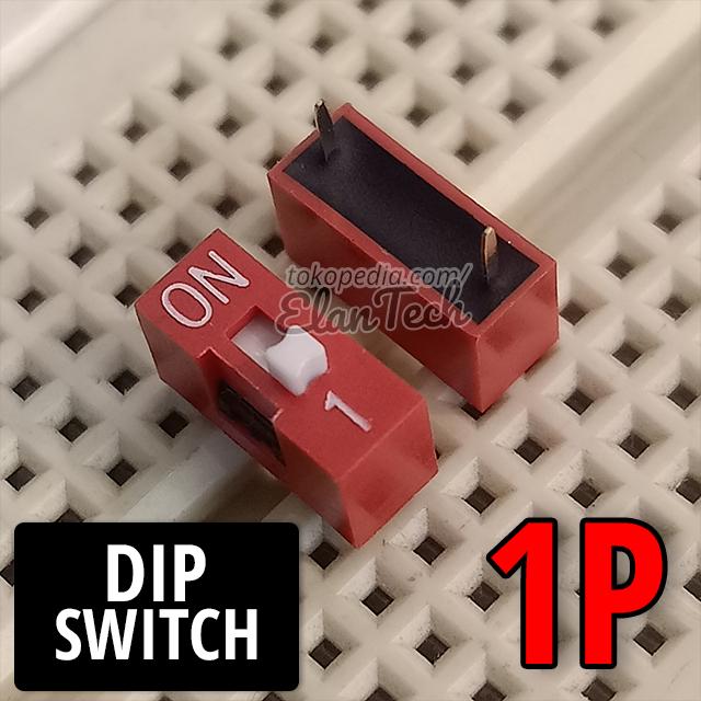 Jual DIP Switch 1P Saklar Geser Kecil 1 Pin 2.54mm Standard ElanTech ...