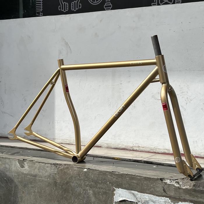 Jual FRAMESET TRACKLOCROSS FIXIE CHROMOLY EMAS GOLD BRAIN CELES IMPOR ...