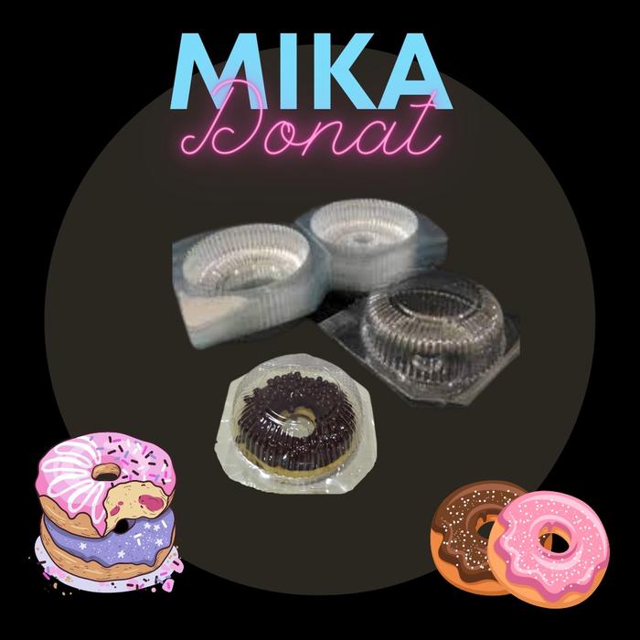 Jual mika DONUT tray donut bulat bening kue roti isi 50pc - Kab ...
