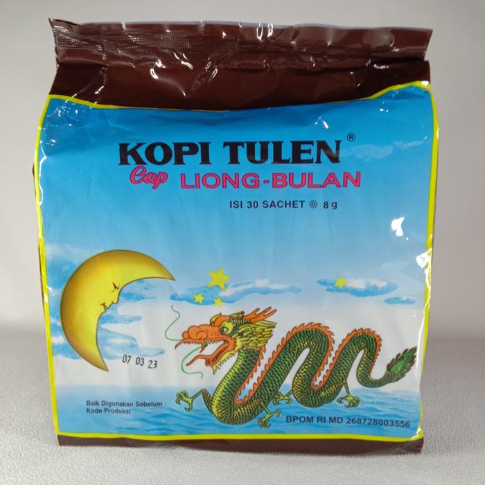 Jual kopi liong bulan tanpa gula sachet 8gr pack isi 30 sachet - Kab ...