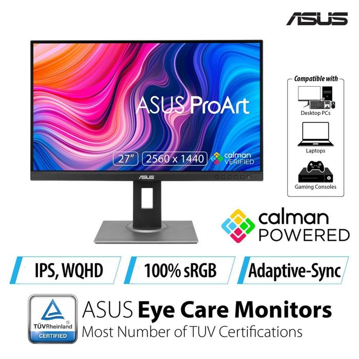 Promo ASUS ProArt Display PA278QV 27 Inch Monitor - WQHD IPS 100% sRGB ...