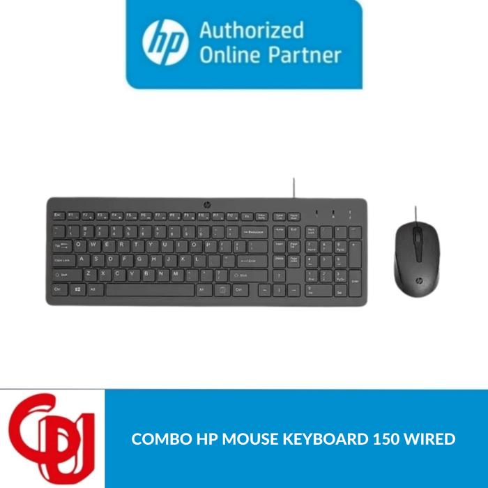 Jual HP 150 Wired Keyboard and Mouse Combo with Instant USB Plug - Jakarta Pusat - CPUCOM - HP ...