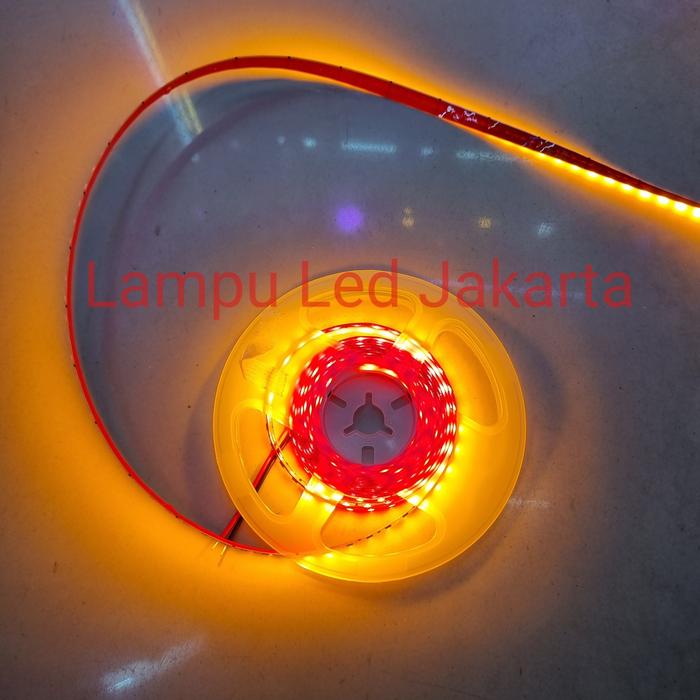 Jual lampu led strip 120mata orange 12v 5meter. led strip orange oranye ...