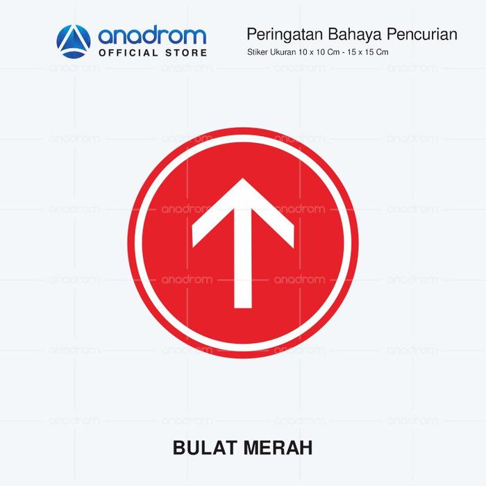 Jual Stiker Sign Penunjuk Arah| Size 10 & 15 cm Vynil UV - PERSEGI ...