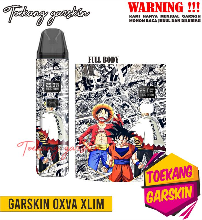 Promo STIKER SKIN GARSKIN OXVA XLIM V1 V2 - LUFFY VS GOKU - Kab. Bantul ...