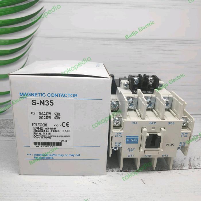 Jual Kontaktor Mitsubishi Magnetic Contactor SN35 - Jakarta Pusat ...