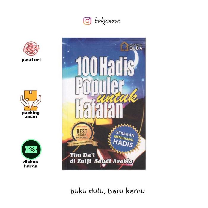 Jual Buku 100 Hadis Populer Untuk Hafalan : Gerakan Menghafal Hadis - Kab. Bantul - bukunova ...