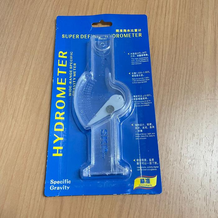 Jual Hydrometer Salinity Salinitas Specific Gravity Tes Kadar Garam ...