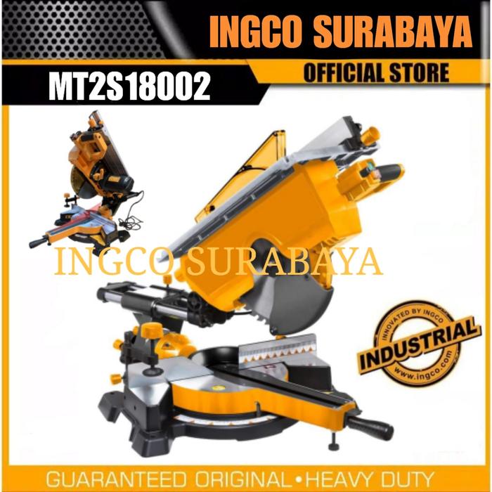 Jual INGCO MT2S18002 2-IN-1 MITRE & TABLE SAW 12 INCH SLIDING ...