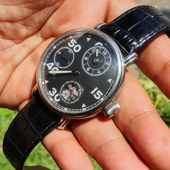 Jual Poljot International Pilot Regulator Watch Omega Breitling Tag ...