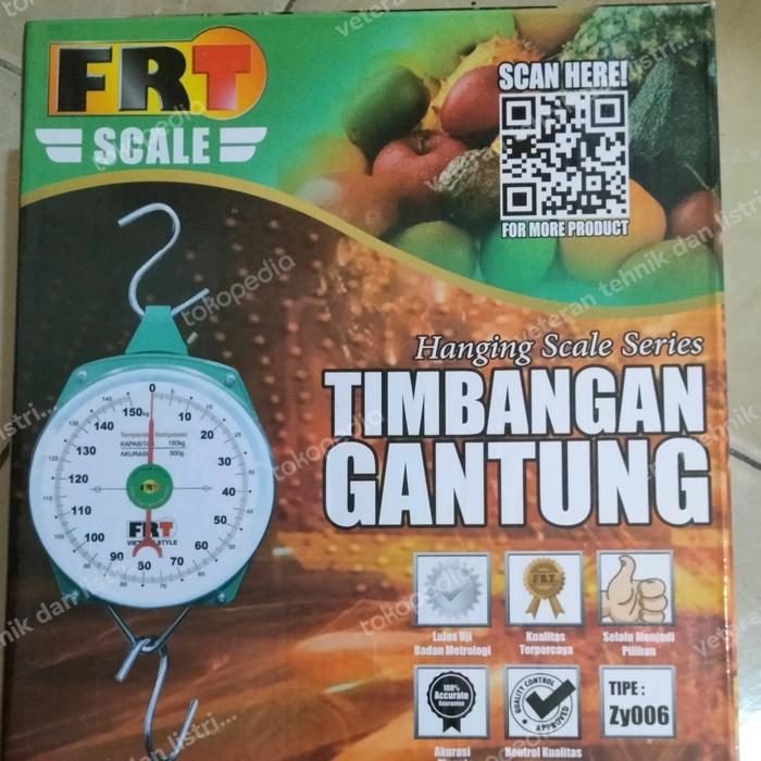 Jual timbangan gantung/ hanging scale 150 kg FRT - Kab. Trenggalek ...