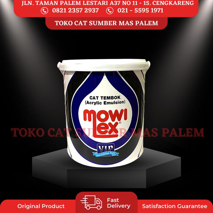 Jual Cat Tembok MOWILEX EMULSION VIP warna PUTIH PRIMA E1000 2,5LT ...