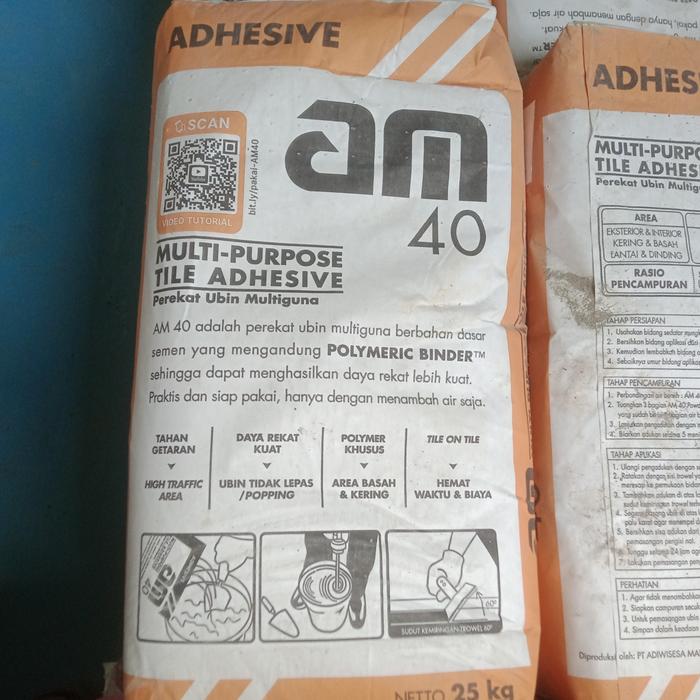 Jual am40 semen perekat ubin serbaguna 25kg - Jakarta Barat ...
