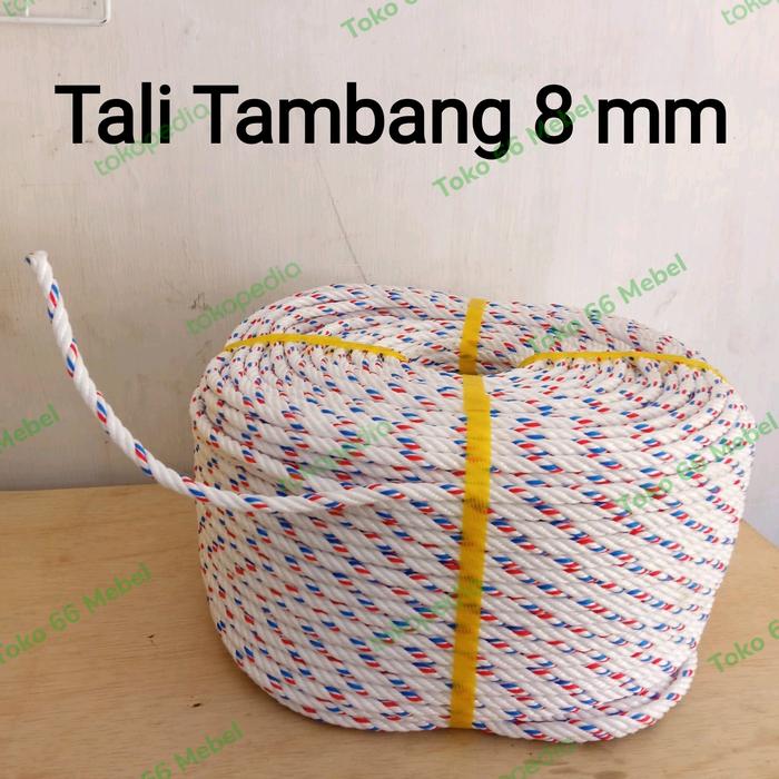 Jual Tali Tambang 8mm Plastik PP Super PERMETER / Tali Tampar 8mm PPD ...