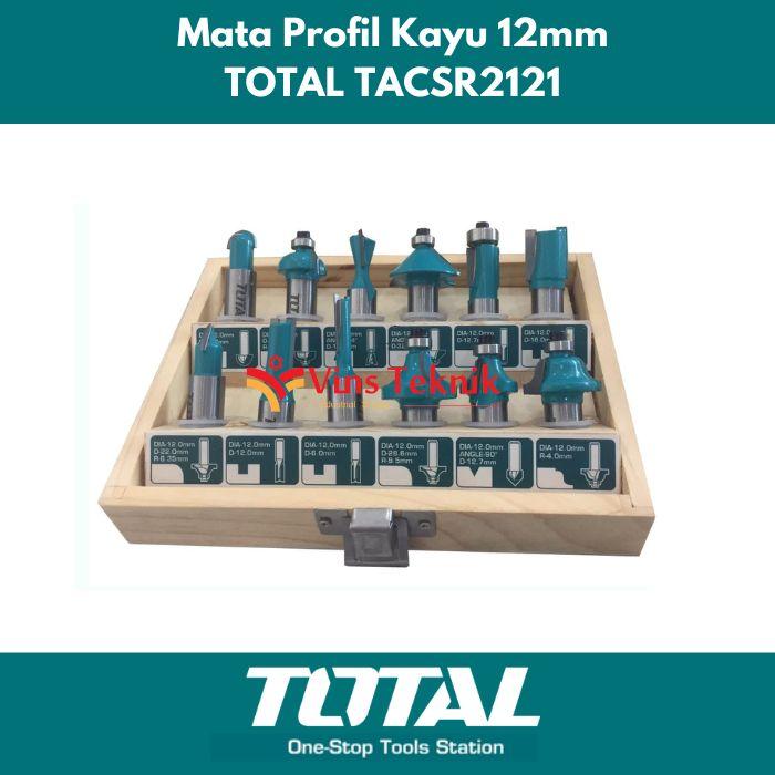 Jual TOTAL TACSR2121 mata profil kayu besar Router Bits Set 12mm ...