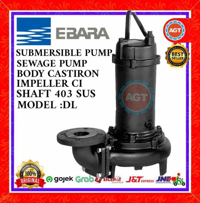 Jual EBARA 150 DL 522 22KW 3PHASE 1500RPM SUBMERSIBLE SEWAGE PUMP ...