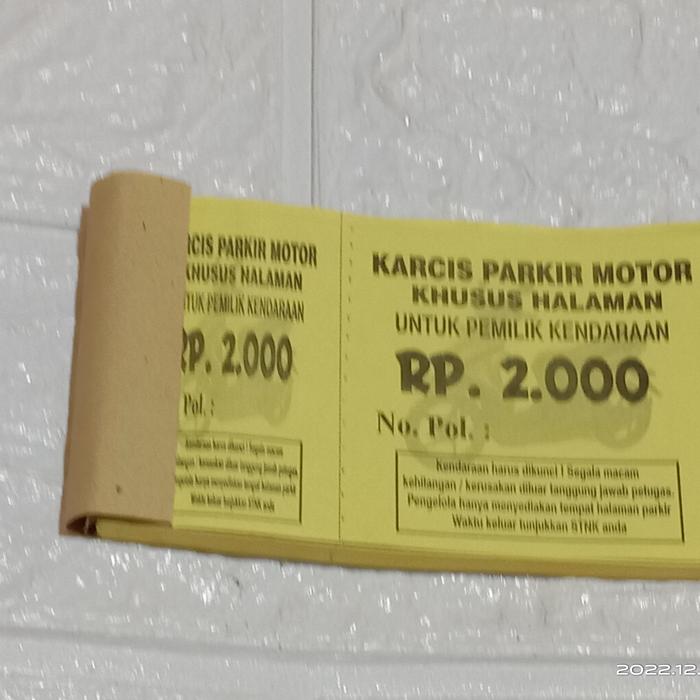 Jual karcis parkir motor 2000 - Kota Surabaya - mj-official42 | Tokopedia