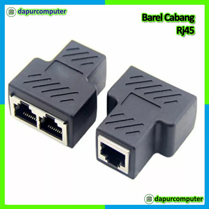 Jual Barel rj45 sambungan kabel lan barrel rj45 coupler double cat7 ...