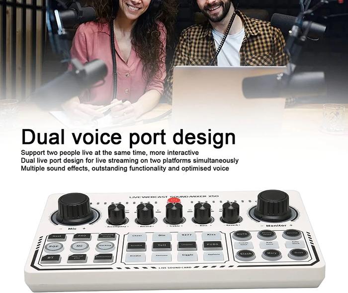 Jual Soundcard X50 Sound Card X50 Live Audio Mixer Broadcast Recording ...