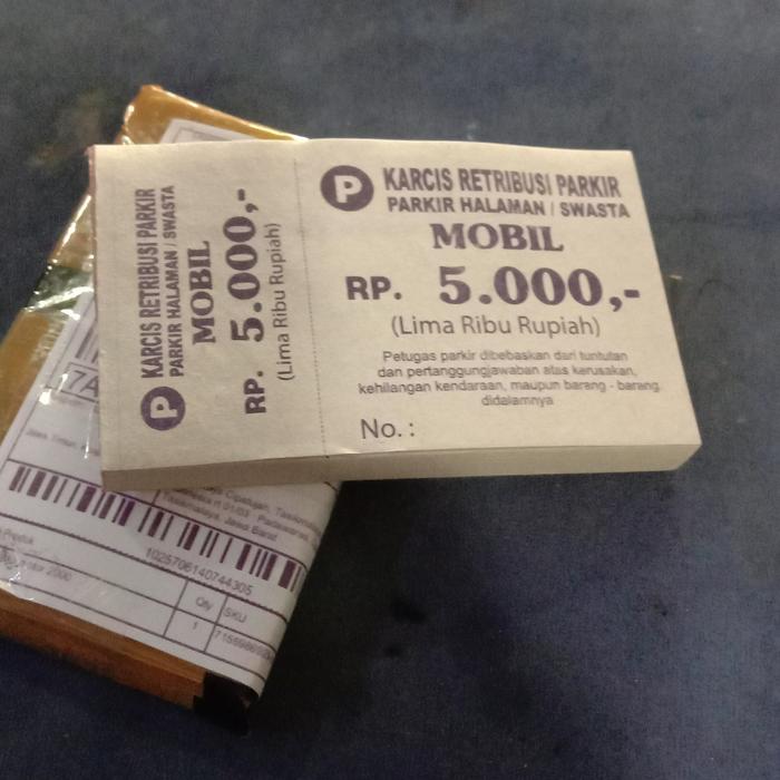 Jual karcis parkir mobil 5000 - Kota Surabaya - mj-official42 | Tokopedia
