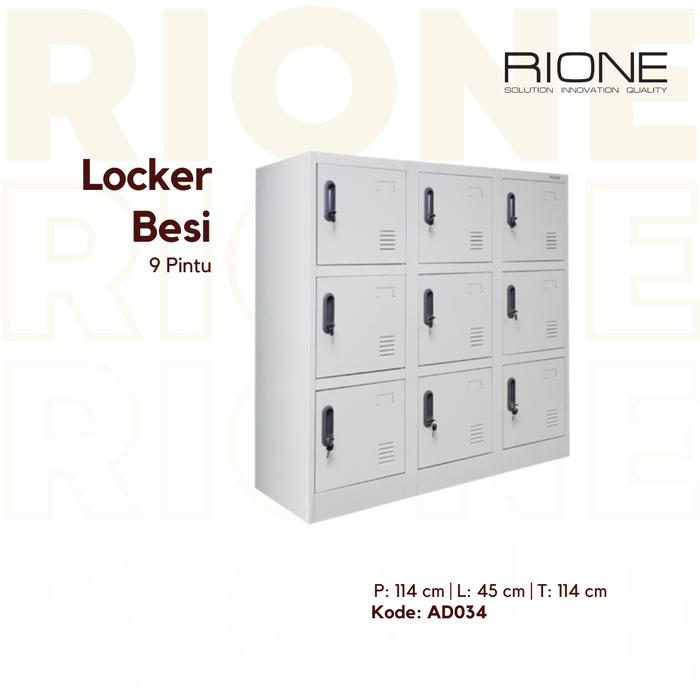 Jual Locker Loker Besi untuk file arsip baju 9 Pintu RIONE - Kab ...