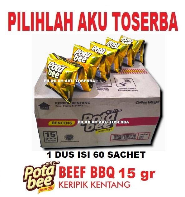 Jual Potabee Keripik Kentang BEEF BBQ RENCENG - ( HARGA 1 DUS ...
