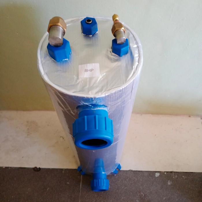 Jual evaporator coil tabung titanium 8 pk u/ air asin kimia asam ...