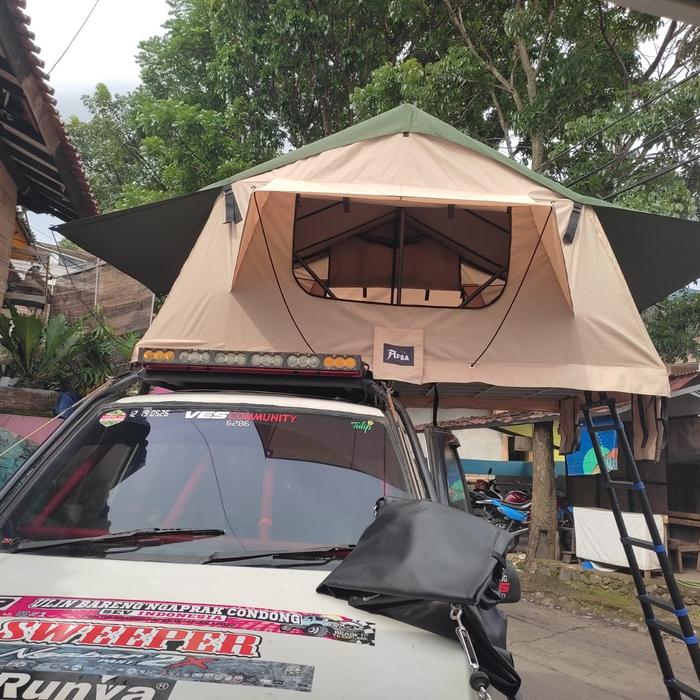 Jual Rooftent tenda atap mobil ukuran S+ bahan taslan - Kota Bandung ...