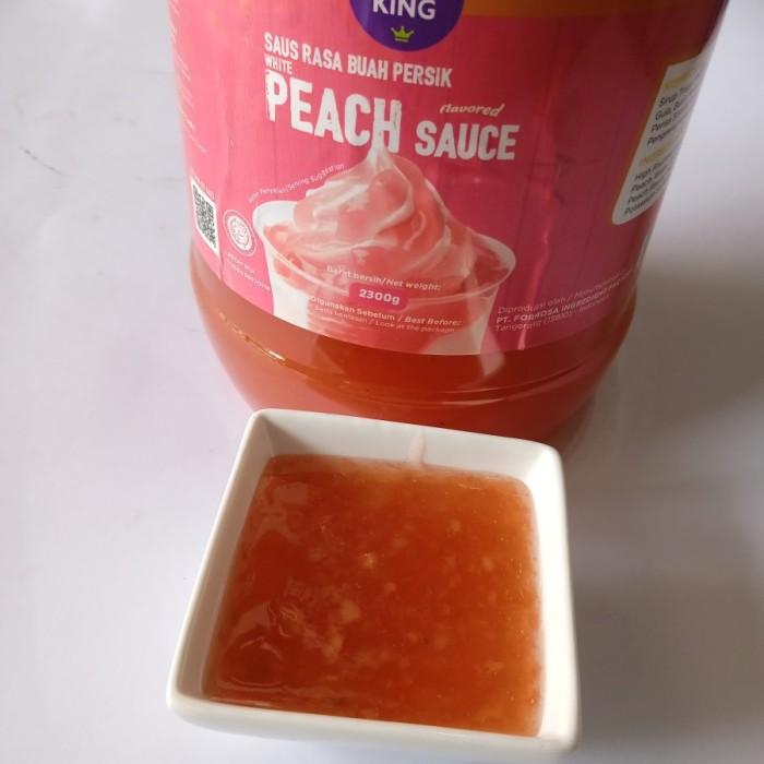 Jual Sample BOBA KING WHITE PEACH SAUCE Saus Buah Persik Putih Topping ...