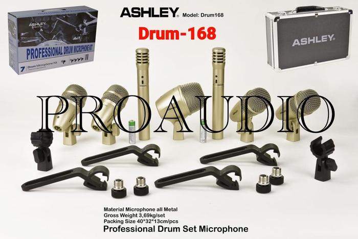 Jual Mic Drum Set 7 Kit Ashley Drum168 Drum 168 Original Garansi Resmi ...