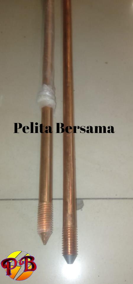 Jual Grounding Rod / Copper Bonded 5/8 x 3 Meter / Besi Sepuh Tembaga ...
