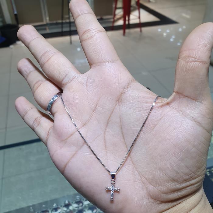 Jual kalung salib putih emas simple - Kota Tangerang - sinarindahmas ...