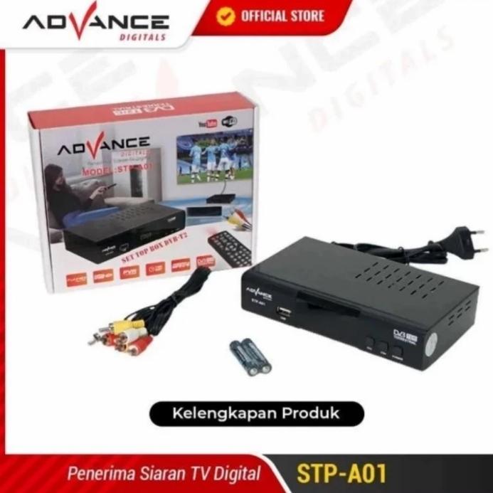 Jual STB DVB T2 ADVANCE STP-A01 Receiver Full HD HDMI USB AV - Kota ...