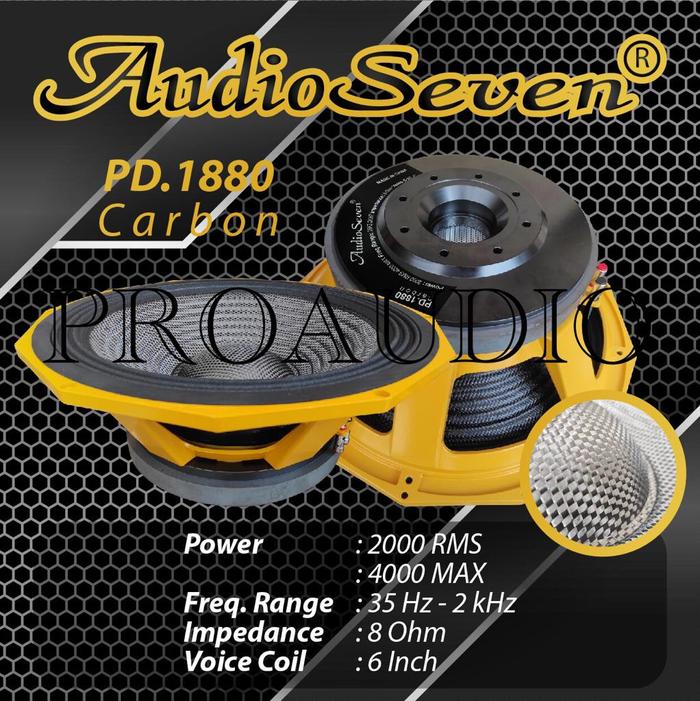 Jual Speaker Komponen Audio Seven PD1880 PD 1880 PD.1880 Carbon Coil 6 ...