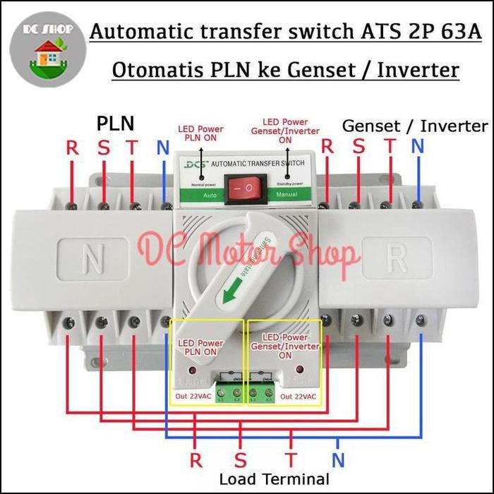 Jual Automatic Transfer Switch Ats 4P 63A Otomatis Pln Ke Genset / Inverter - Jakarta Selatan ...