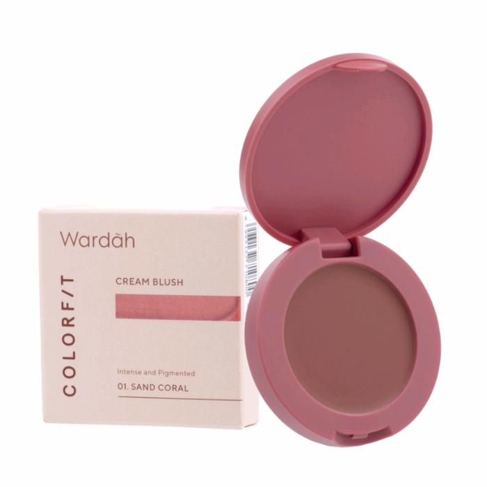 Jual Wardah Colorfit Cream Blush Merry Mauve 3g Di Seller Sunshop ...