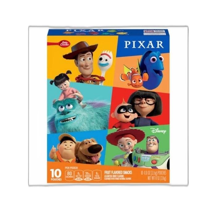 Jual Betty crocker Pixar fruit flavored snack gummy candy 226gr ...