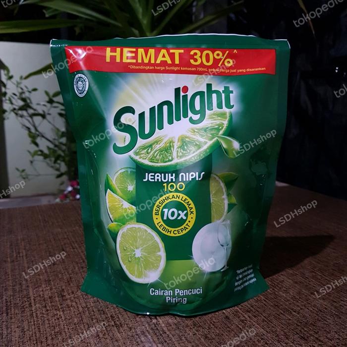 Jual Sunlight Jeruk Nipis Cairan Pencuci Piring 910ml / 910 ml - Kota ...