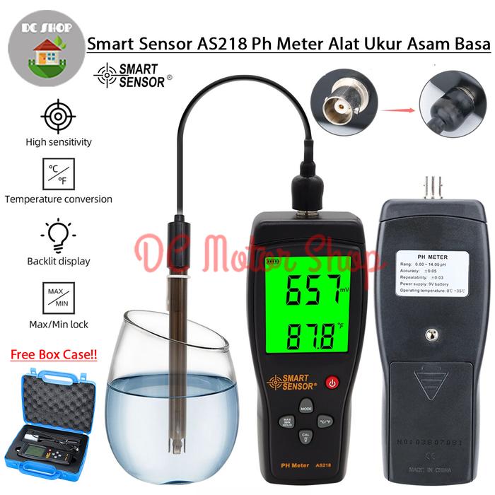 Jual PH Meter Smart Sensor AS218 Calibration Alat Ukur Asam Basa Ph ...