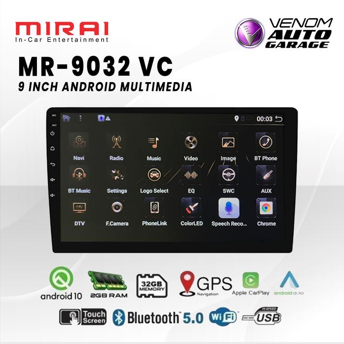 Promo HEADUNIT 9 INCH MIRAI MR-9032 VC android auto apple carplay Cicil 0% 3x - Jakarta Utara ...
