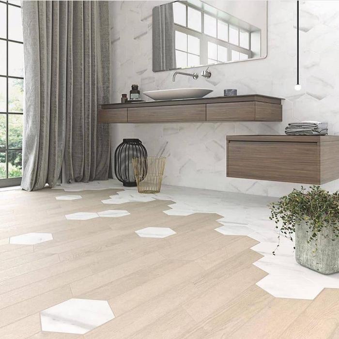 Jual Roman Granit Lantai Motif Kayu 15x60/dJati Beige/Granit Roman ...